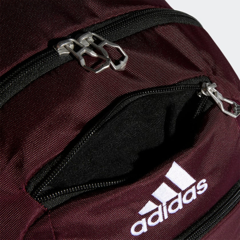 adidas STRIKER II Team Backpack | Maroon-Black | Unisex – stripe 3 adidas
